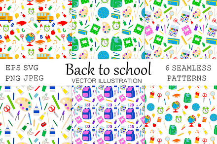 School pattern | Graphic Patterns ~ Creative Market