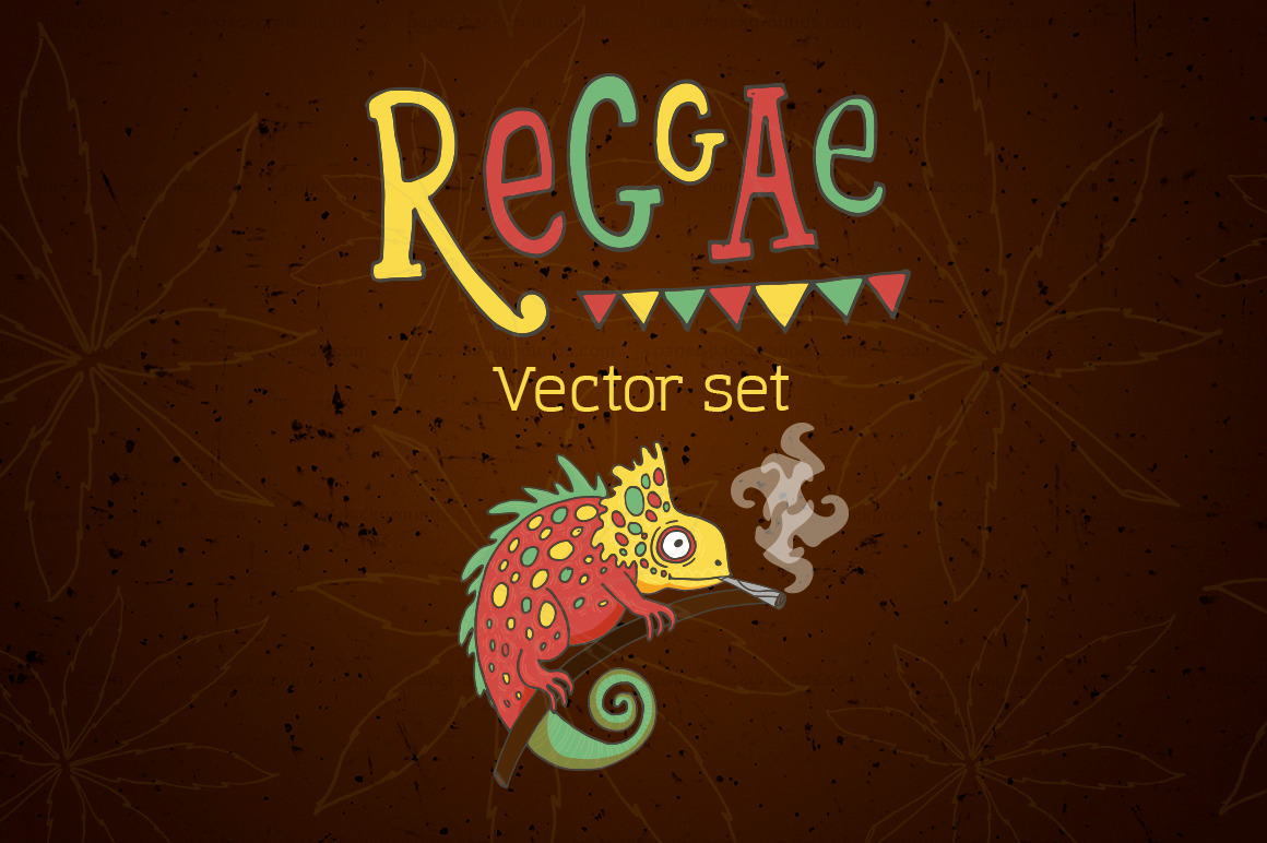 Vector Reggae Set, an Illustration by Beauty Drops | Creative Market