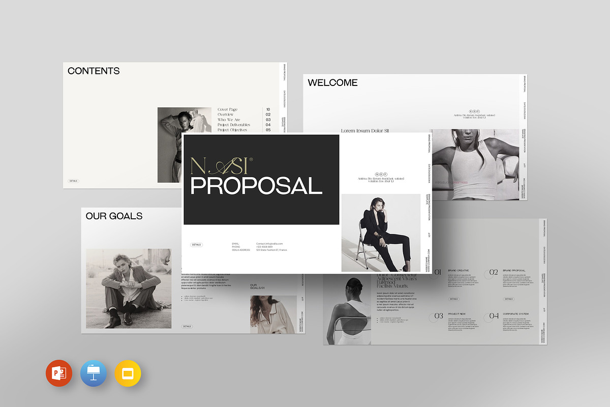 Nasi Brand Proposal Template, a Presentation Template by evgenystudio