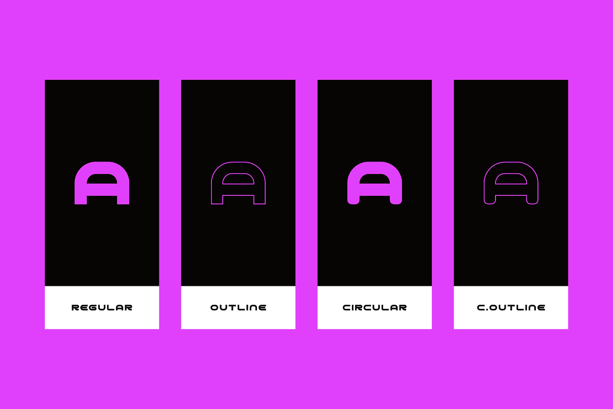 Grandio Futuristic Cyrillic Typeface