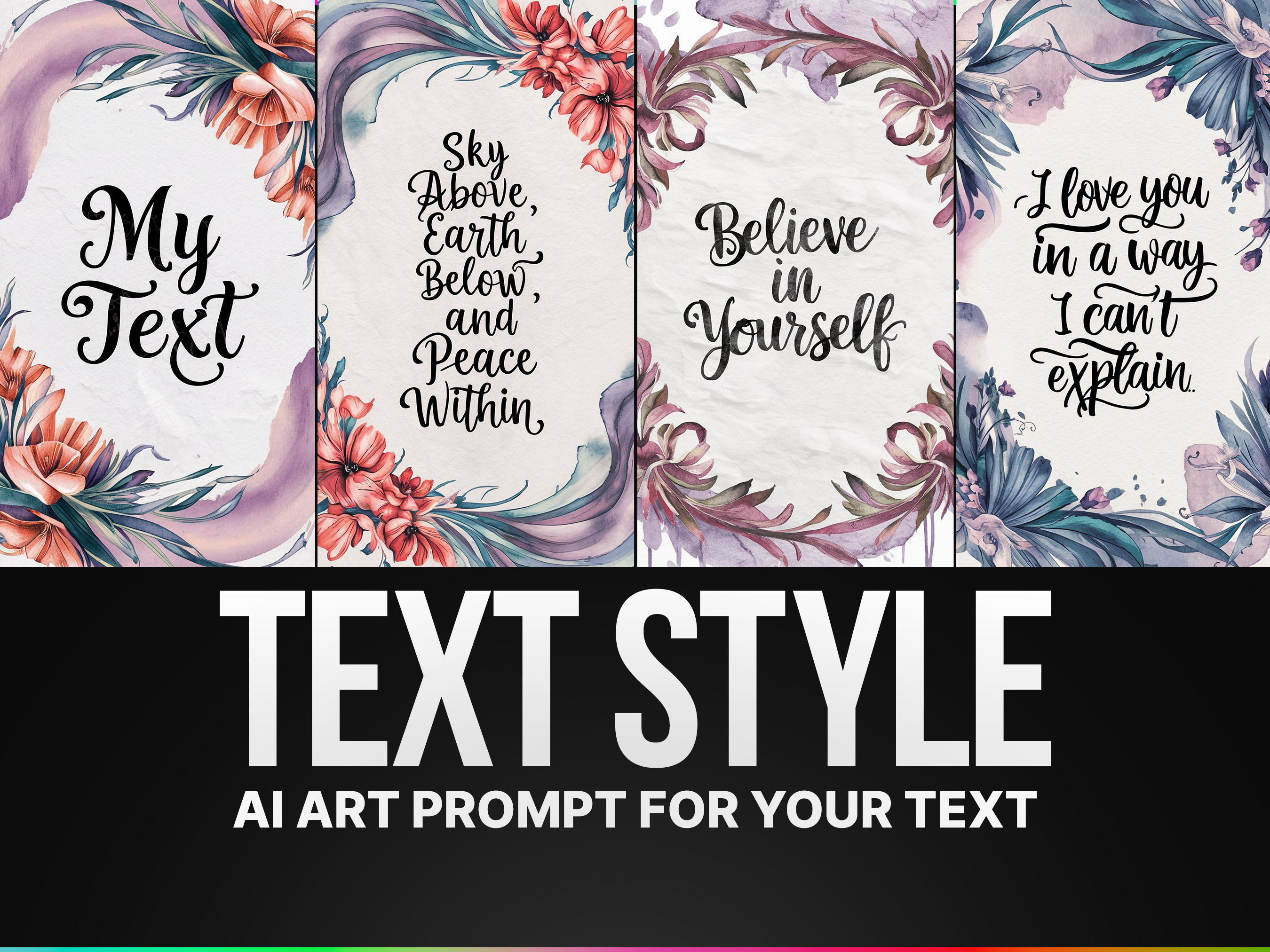 Ideogram Text Style AI Art Prompt, an Illustration by Sevenstyles