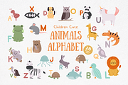 Children Cute Animals Alphabet, an Education Illustration by Illustrava ...
