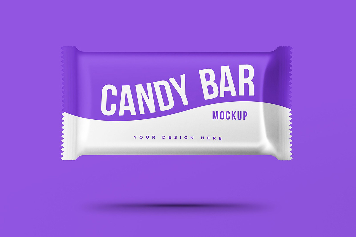 Candy Bar Wrapper Mockup, a Packaging Mockup by Medialoot