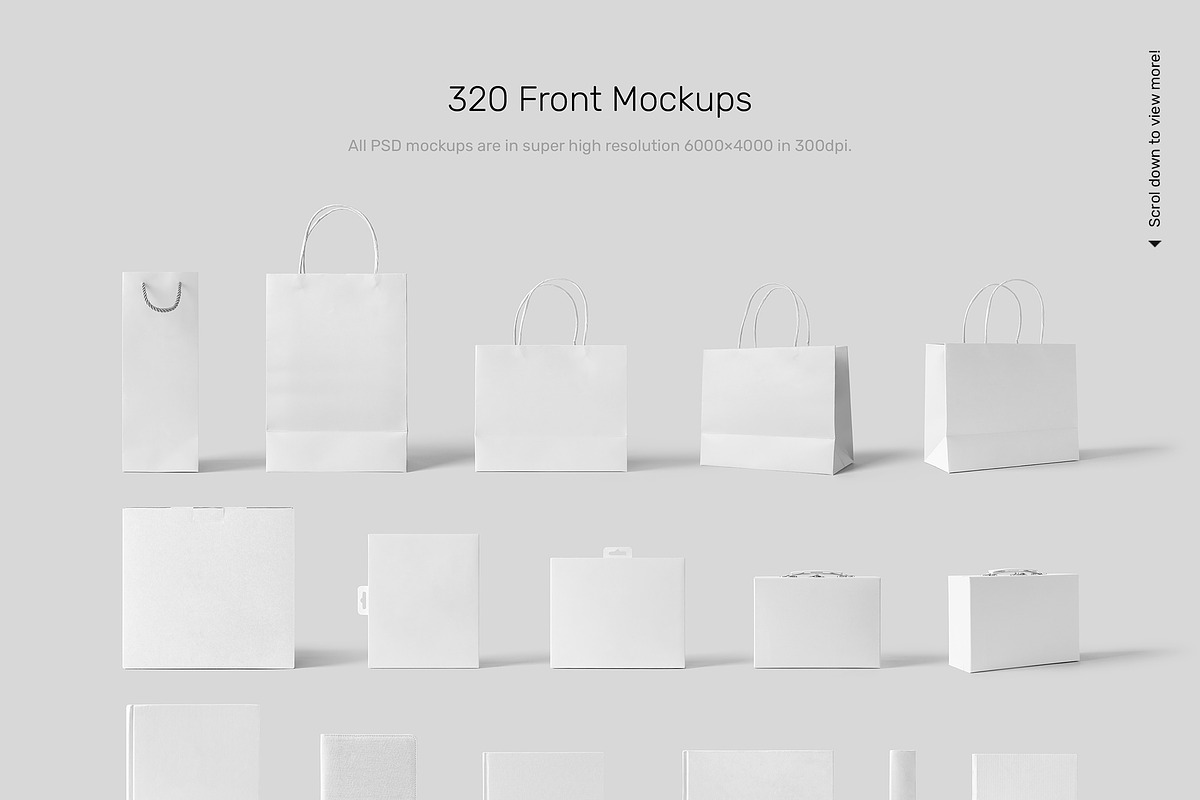 Front View Branding Mockups, a Packaging Mockup by Mr.Mockup™