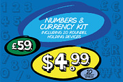 Pricing, Numbers & Currency Symbols, an Illustration by Doodle-Dude