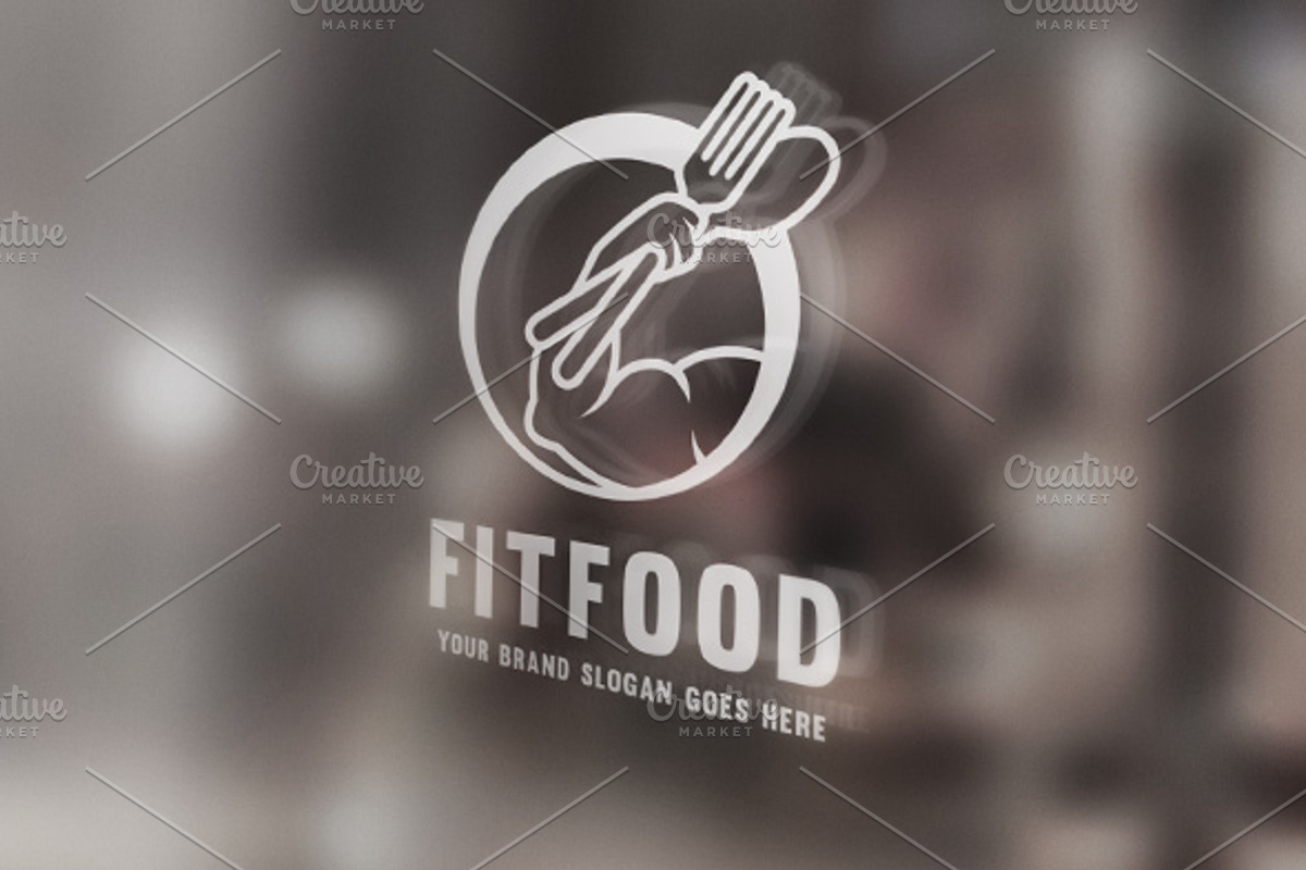 Fitness Food Logo, a Branding & Logo Template by WheelieMonkey