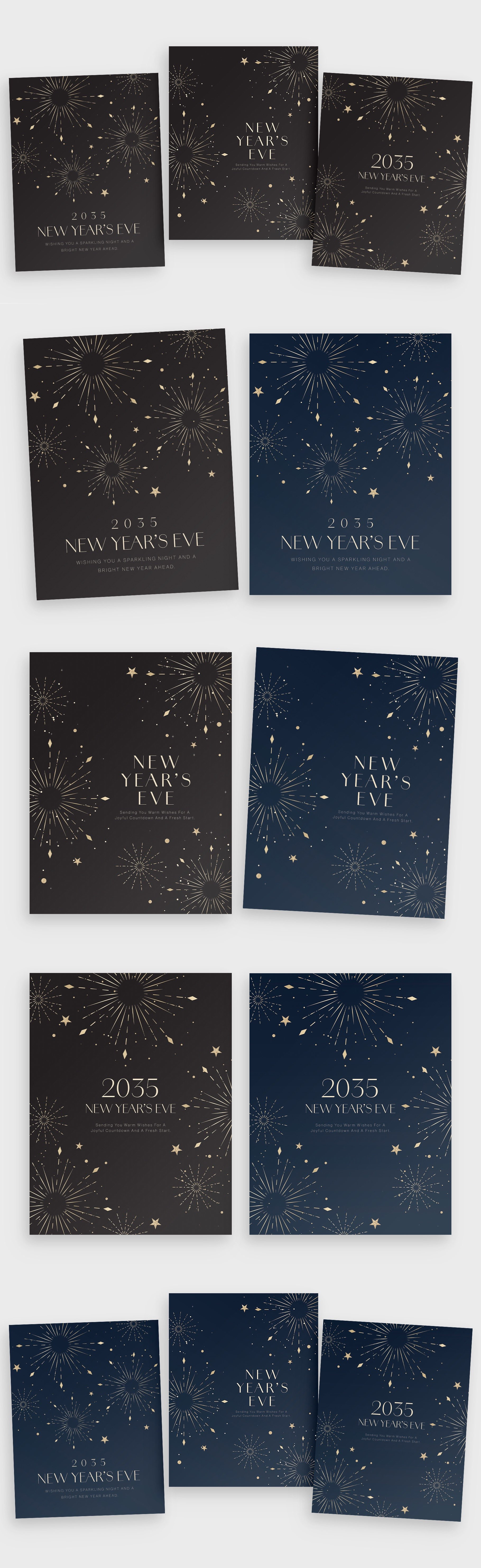 NYE New Years Eve Poster Flyer, a Flyer Template by BrandPacks