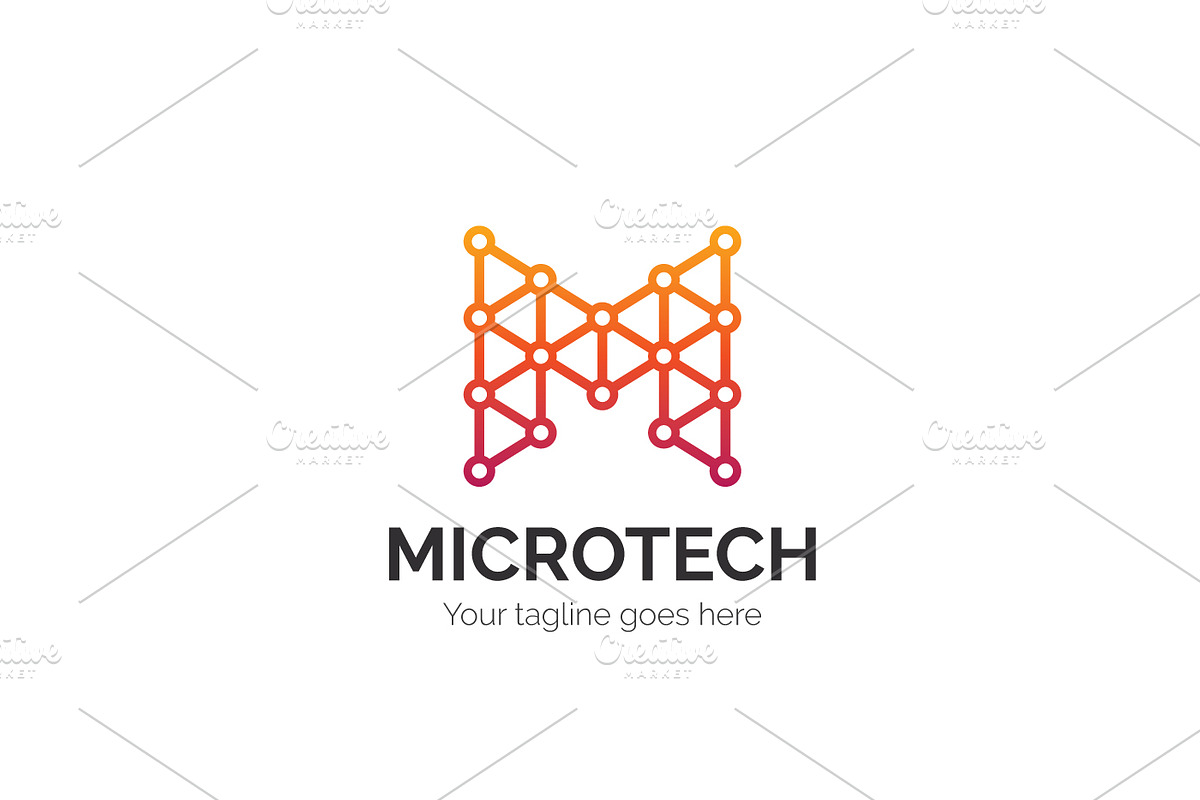 Microtech Letter M Logo, a Branding & Logo Template by XpertgraphicD