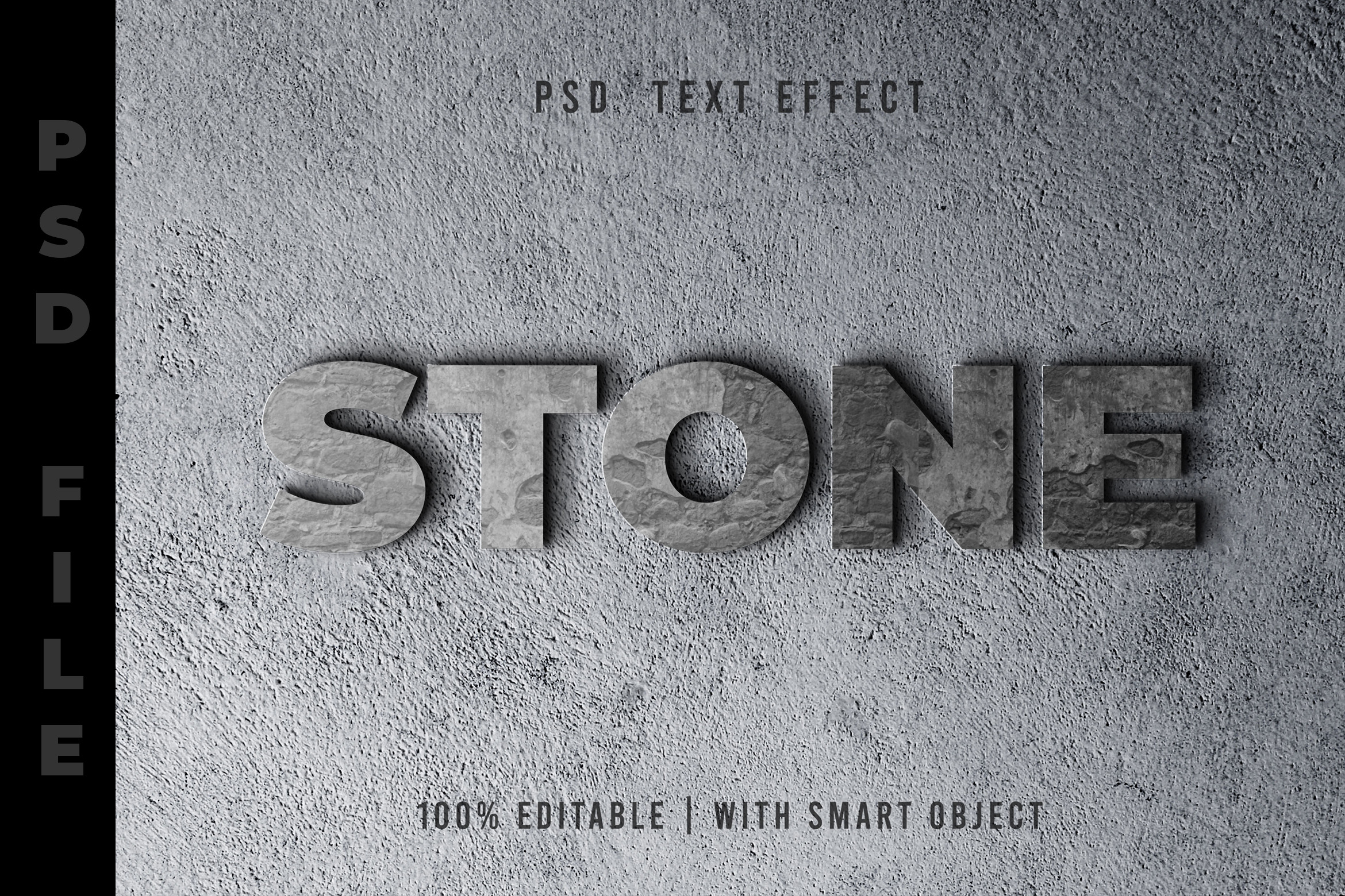 Text Effect Stone Texture, a Layer Style Add-On by Modaldesain ...