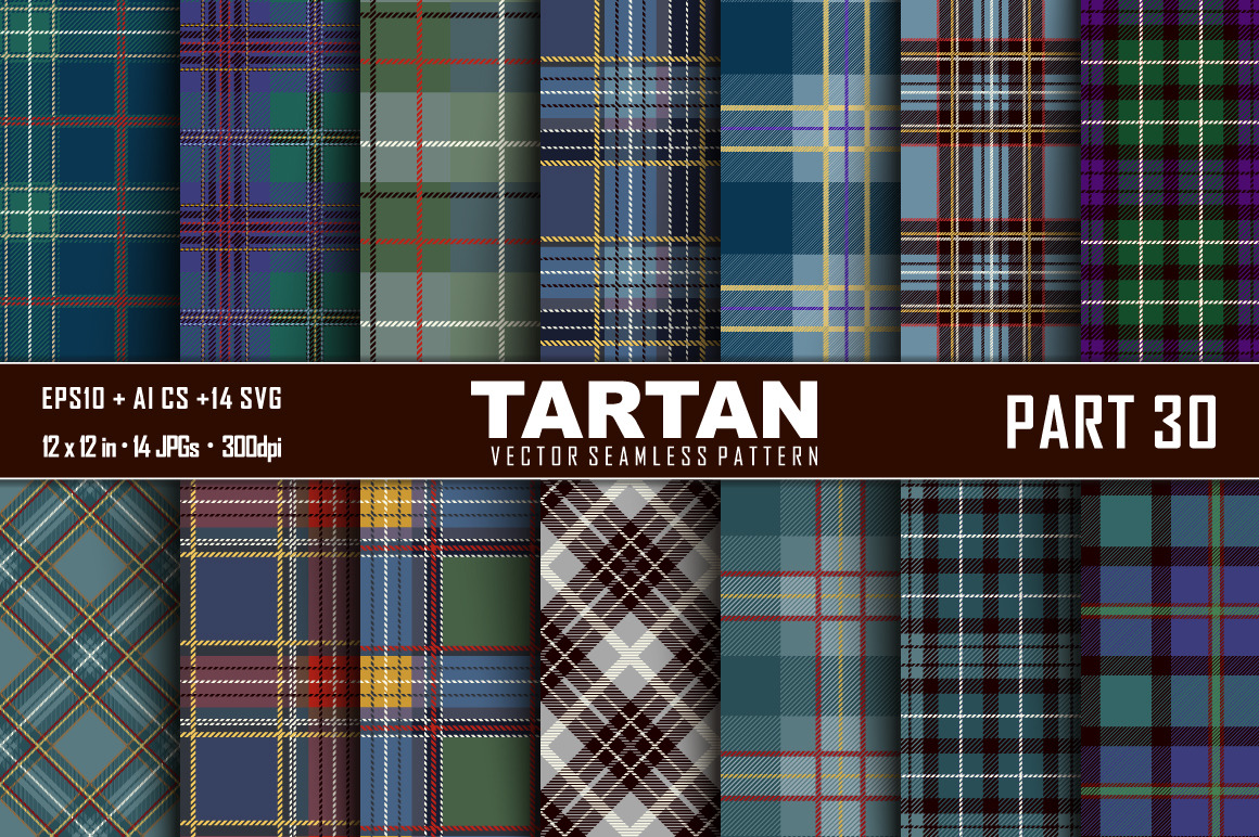 Seamless Tartan Pattern Part - 30, a Pattern Graphic by Vectorchoice