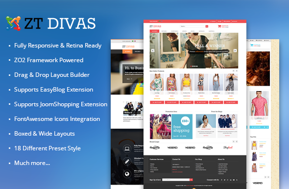 ZT Divas multipurpose template, a Websites & App Template by zootemplate