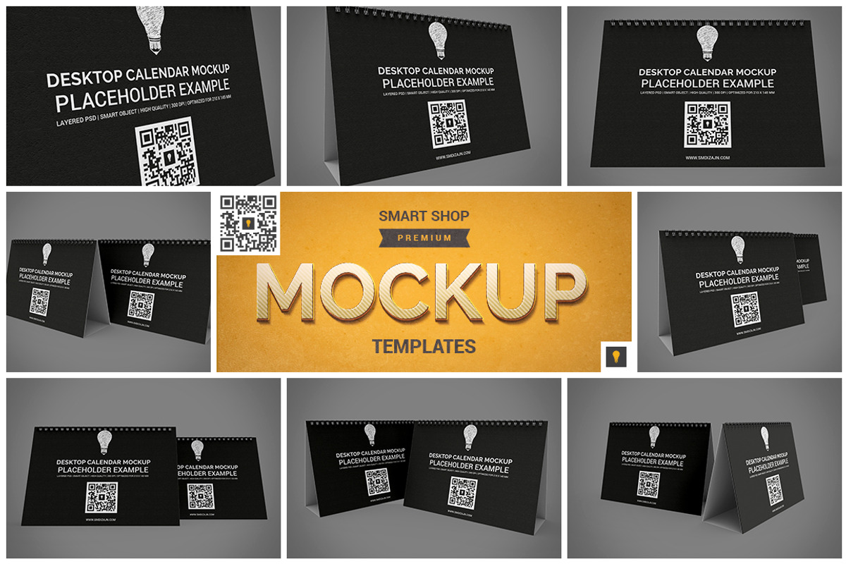 Desktop Calendar Mockup, a Mockup by Shocky Design Studio