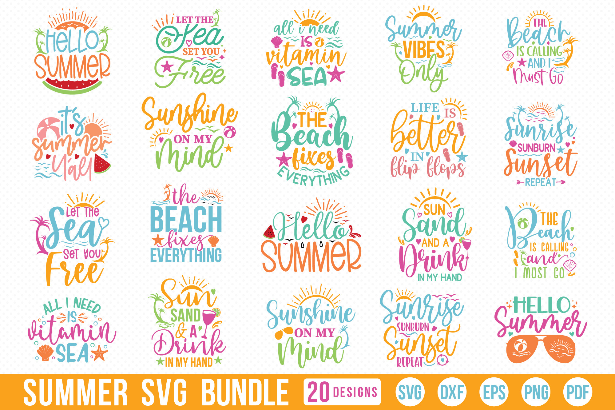 Summer SVG Design Bundle