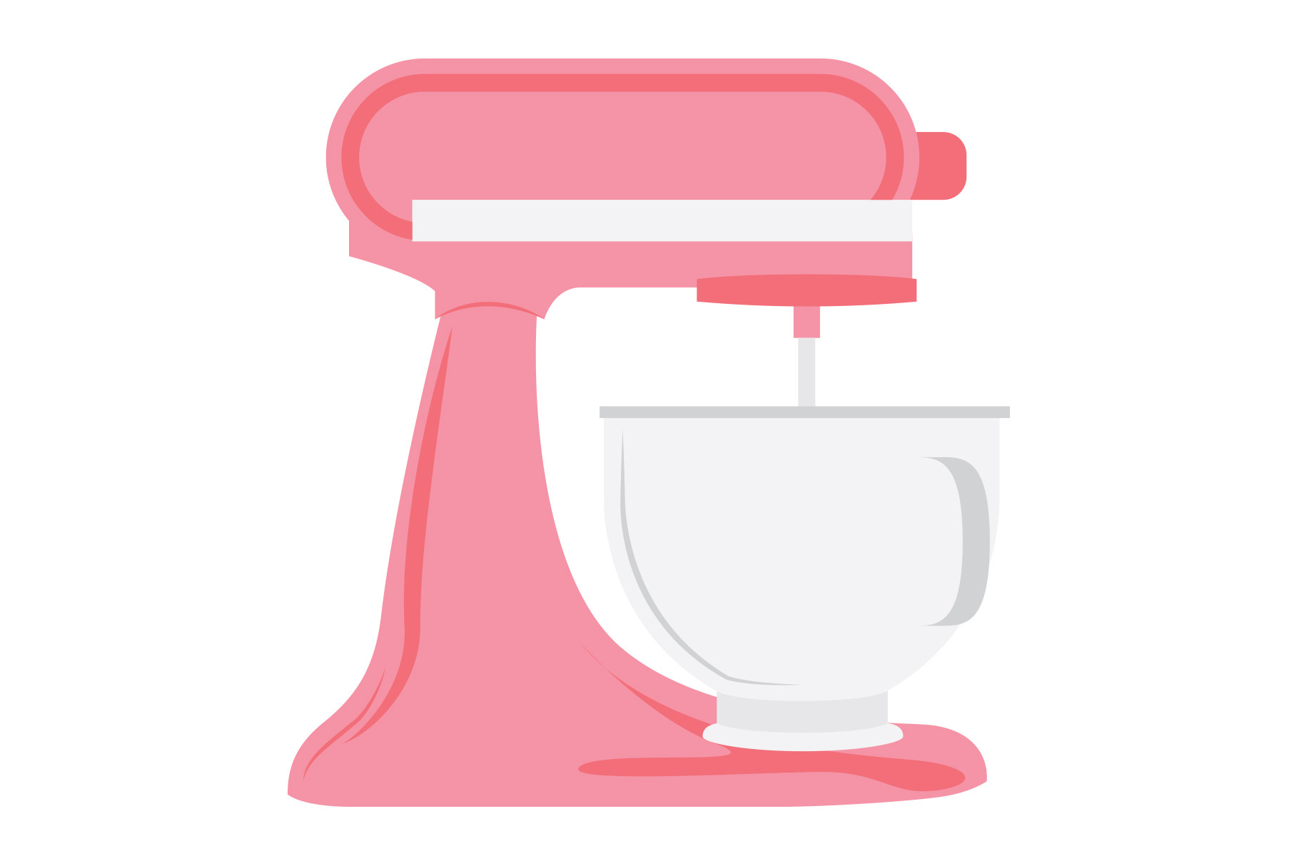 Food Stand Mixer Vector Illustration, a Decorative Illustration by ...