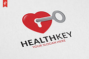 Health Key Logo, a Branding & Logo Template by ft.studio