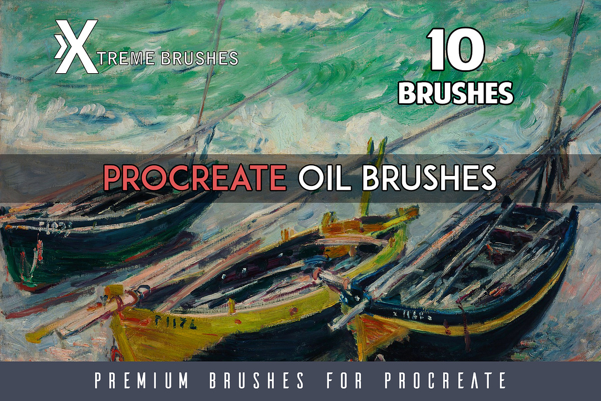 Procreate Oil Brushes, a Brush Add-On by Extreme Brushes