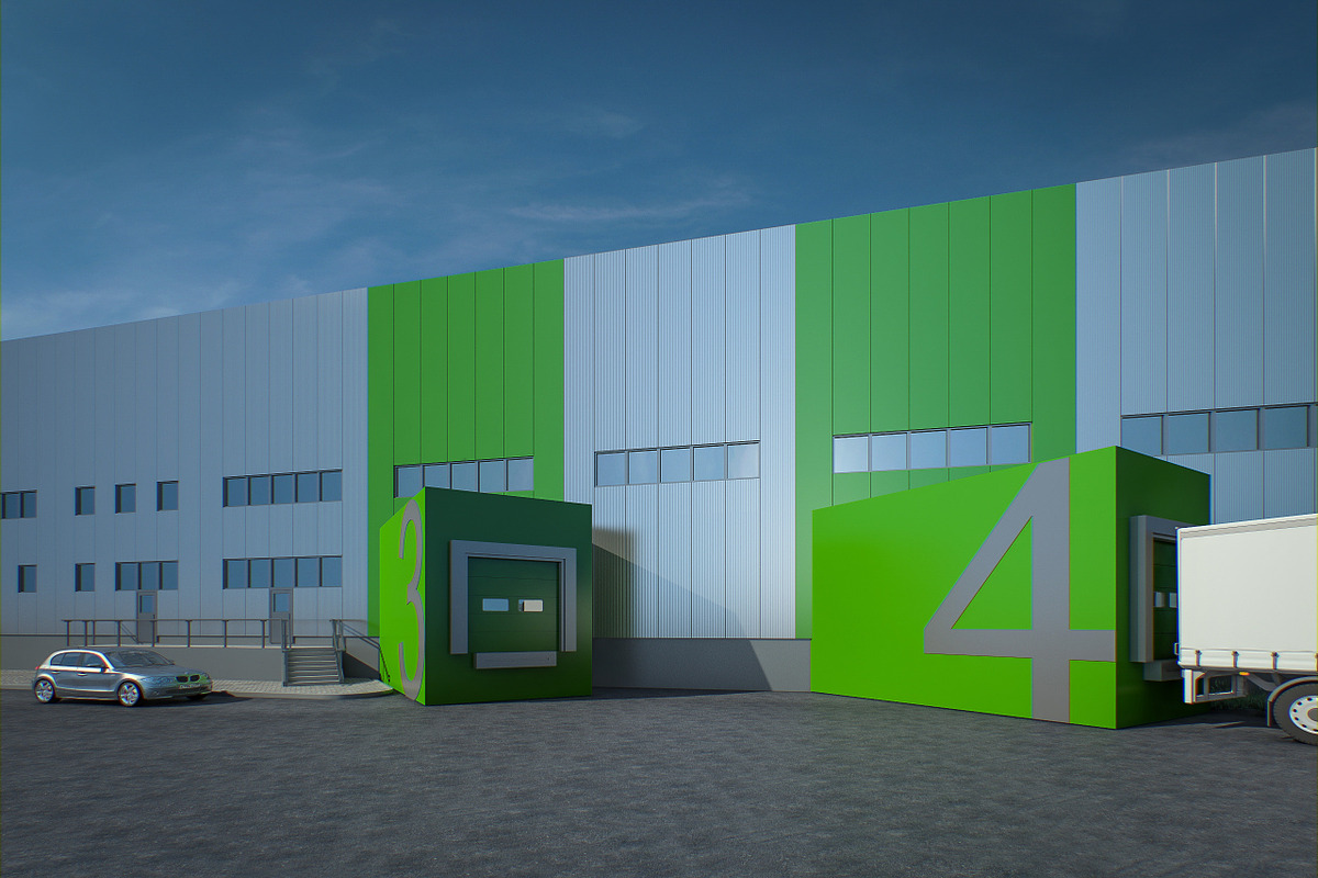 Logistics Complex Center, an Architecture 3D Model by 3DNUTS