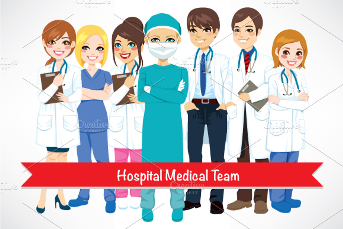 Hospital Medical Team, a Healthcare Illustration by Kakigori Studio