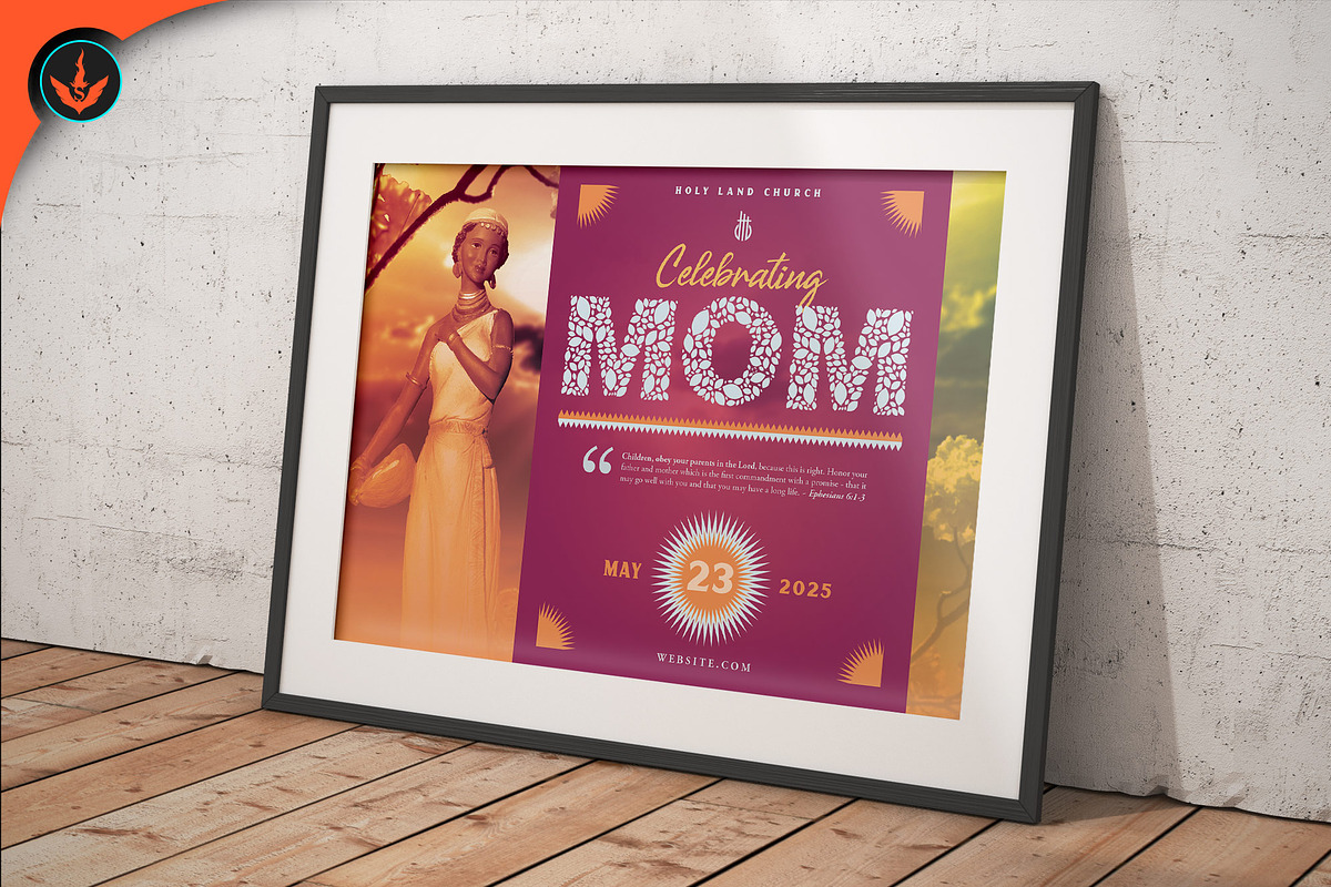 Mother's Day Church Flyer Template 2, a Flyer Template by SeraphimChris