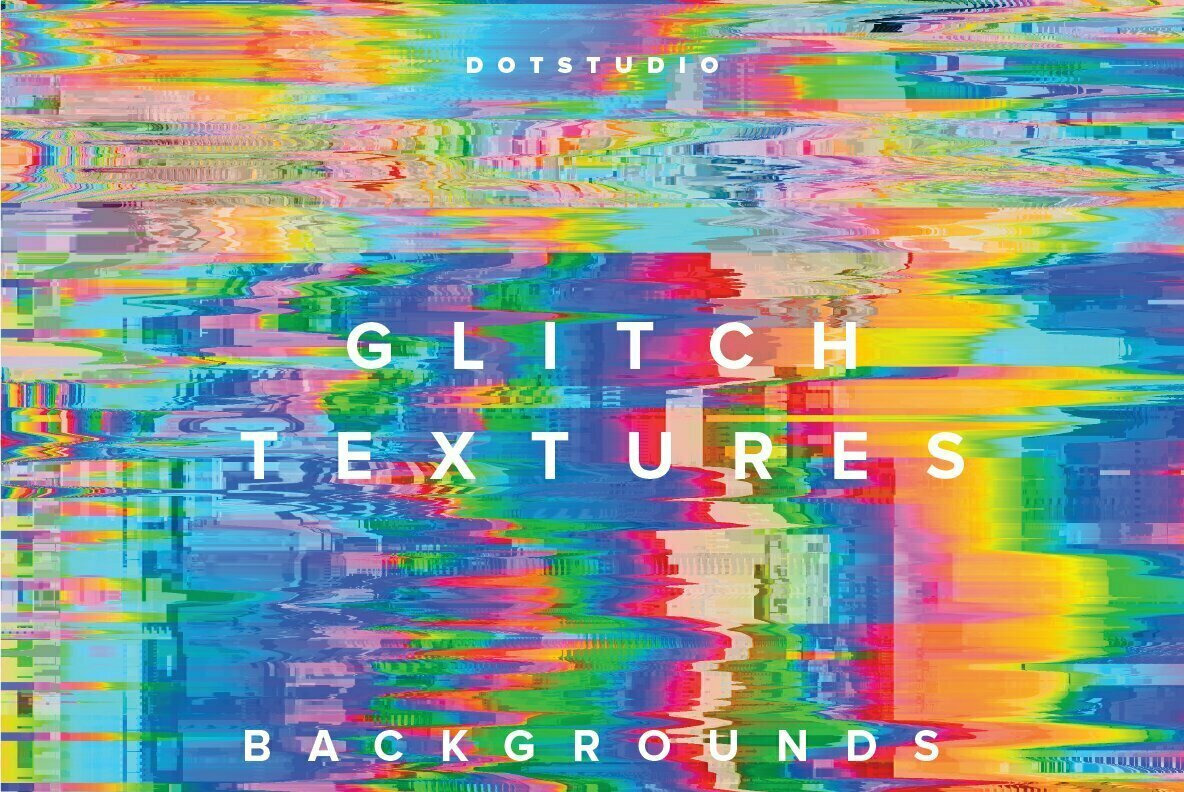 Glitch textures, a Background Graphic by dotstudio