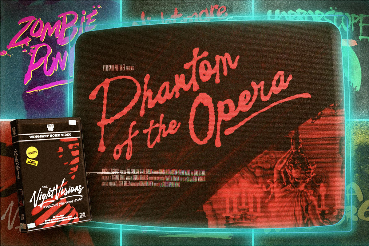 The VHS Horror Font Bundle - SAVE 50%