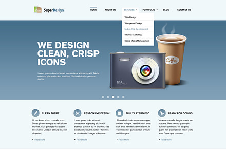 iClock for iPhone, a Websites & App Template by iconnice
