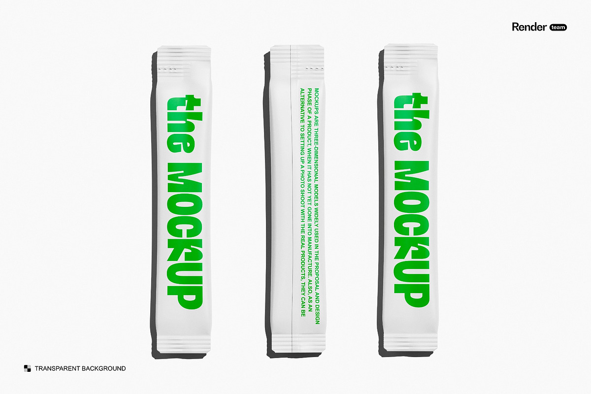 Sachet Box Mockup Set (3 PSD)