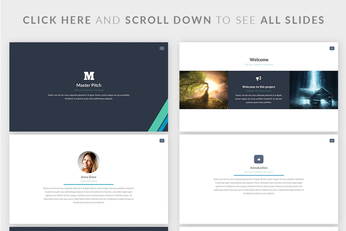 Master Pitch | Powerpoint Template, a Presentation Template by Zacomic ...