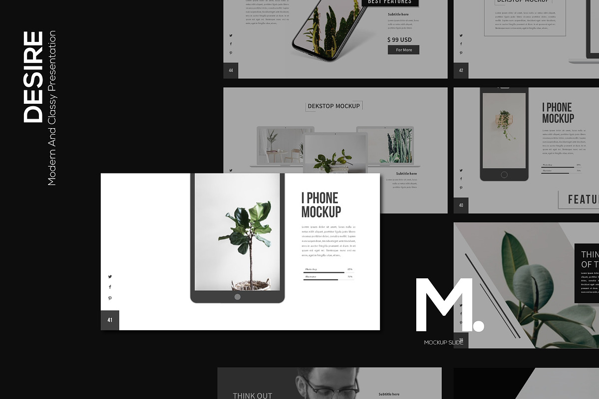 Desire Powerpoint Template, a Presentation Template by Rocket Template