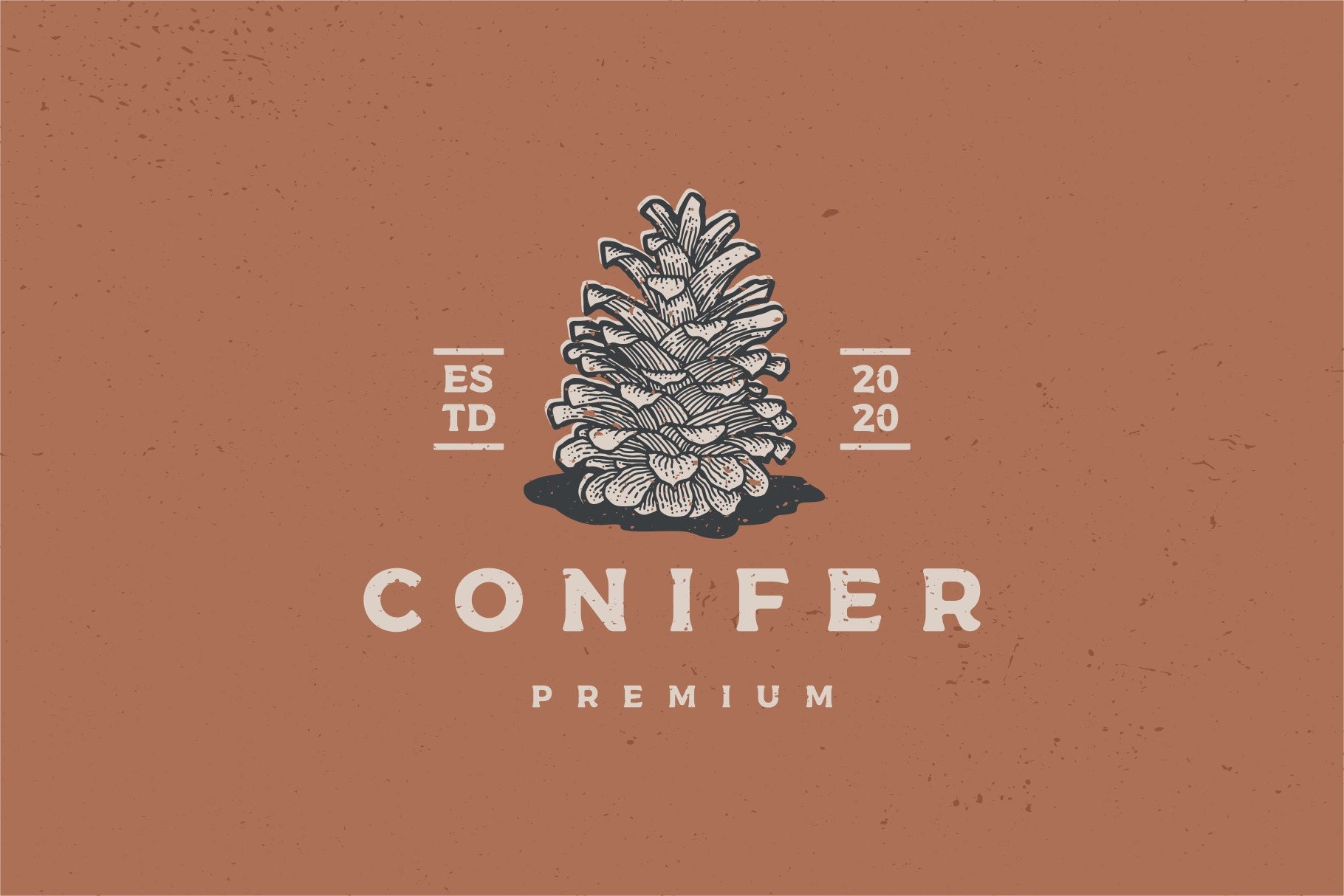 conifer vintage retro logo vector, a Branding & Logo Template by VSTRD ...