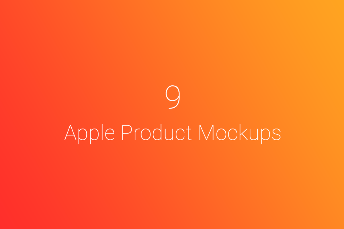 9 Realistic Apple Product Mockups, an iPhone Mockup by TheIToons
