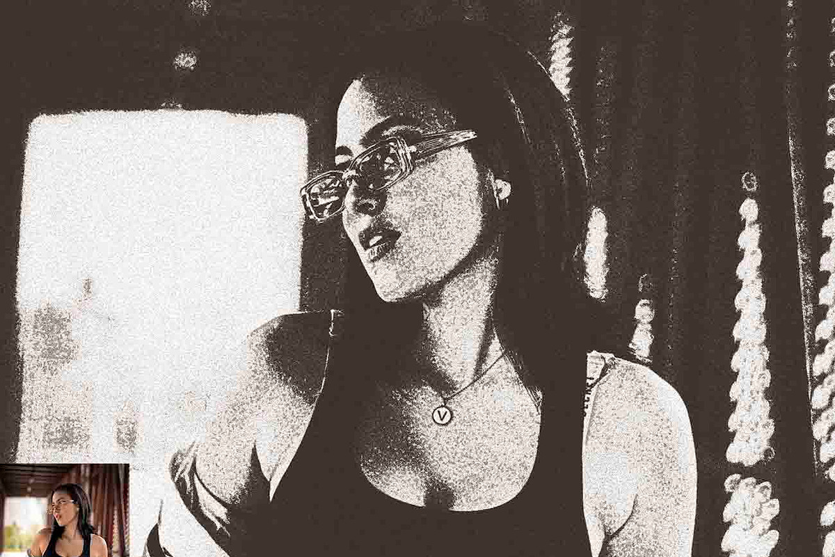 Grunge Xerox Effect Photoshop Action, an Action Add-On by Studio Retouch