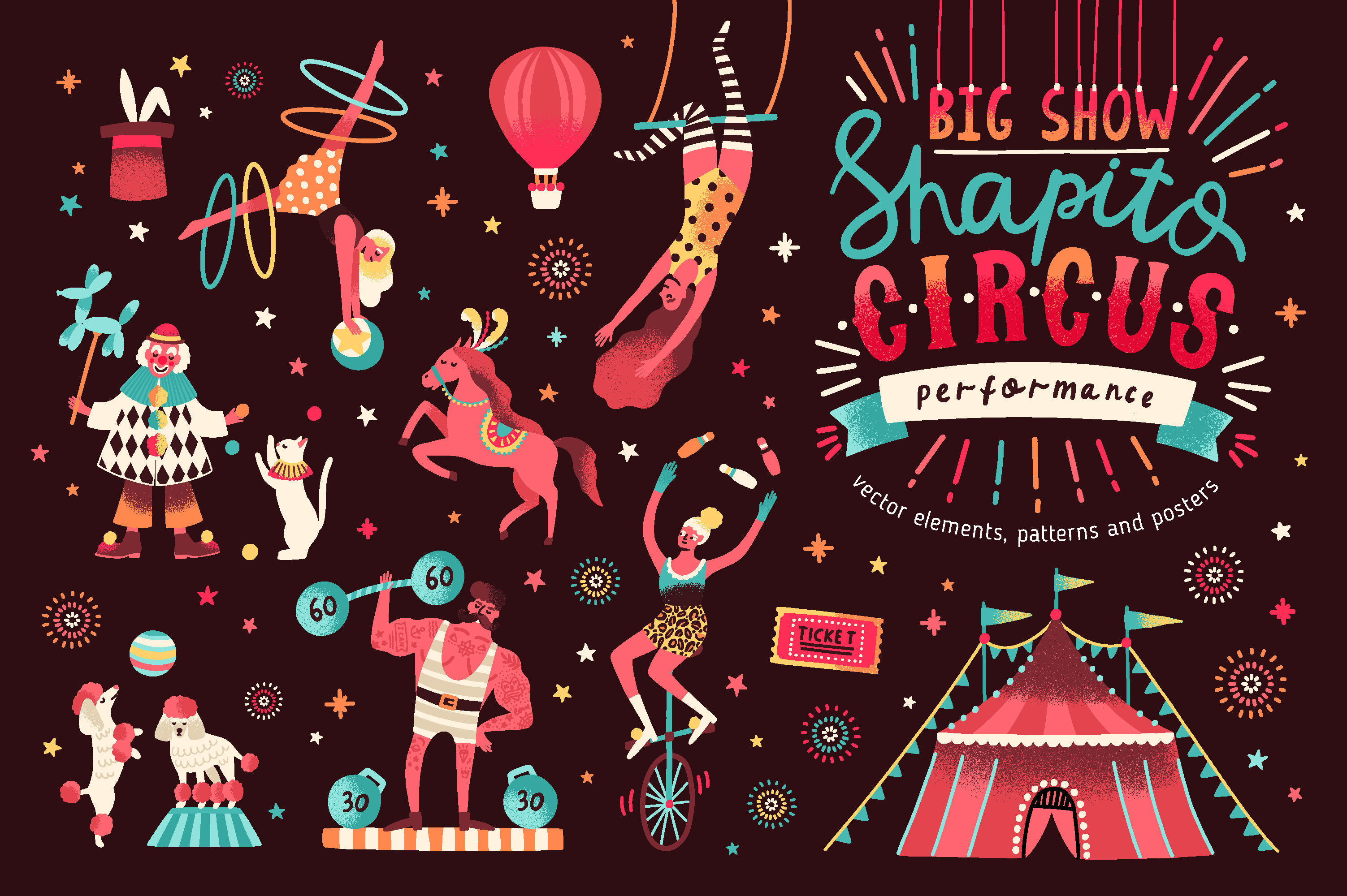 Circus bundle, an Animal Illustration by Good Studio | Creative Market