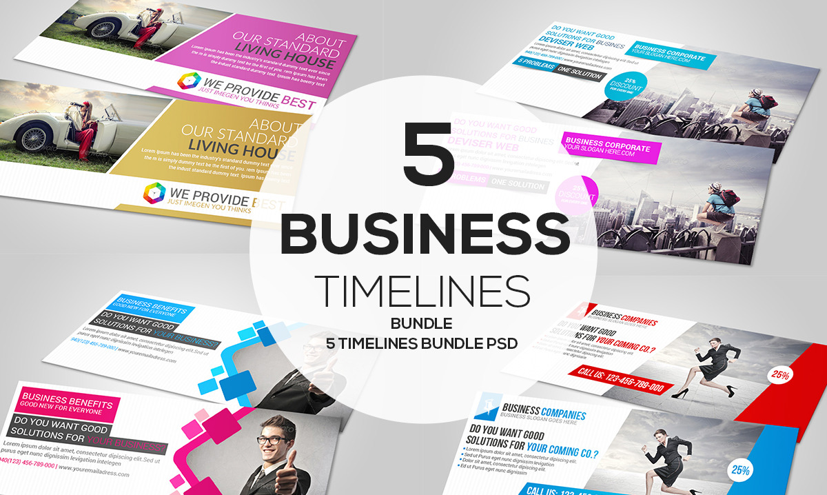05 Business Facebook Timeline Bundle, a Social Media Template by ...