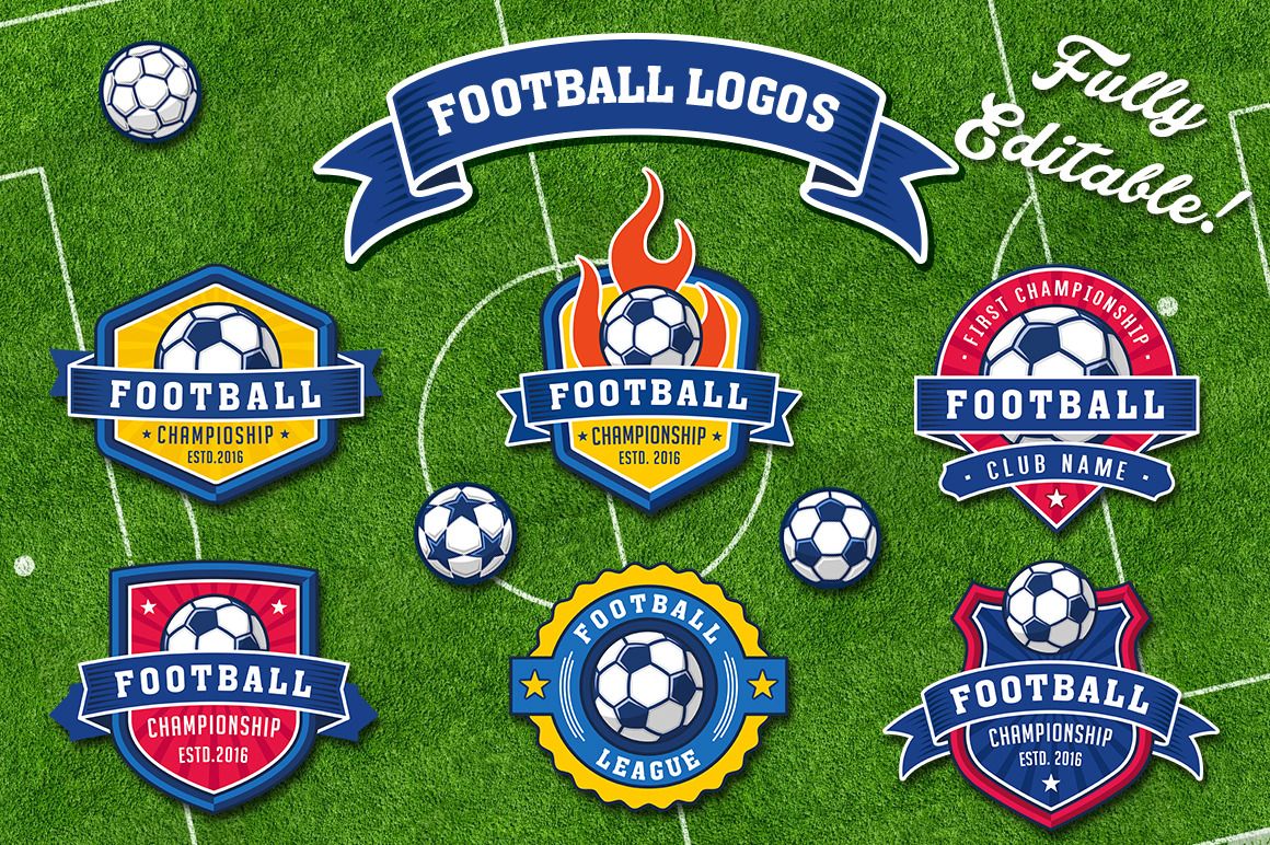 Football and Soccer Logos, a Branding & Logo Template by Pingebat