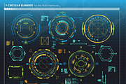 Set of HUD user interface elements, an Object Graphic by Andrew_Derr