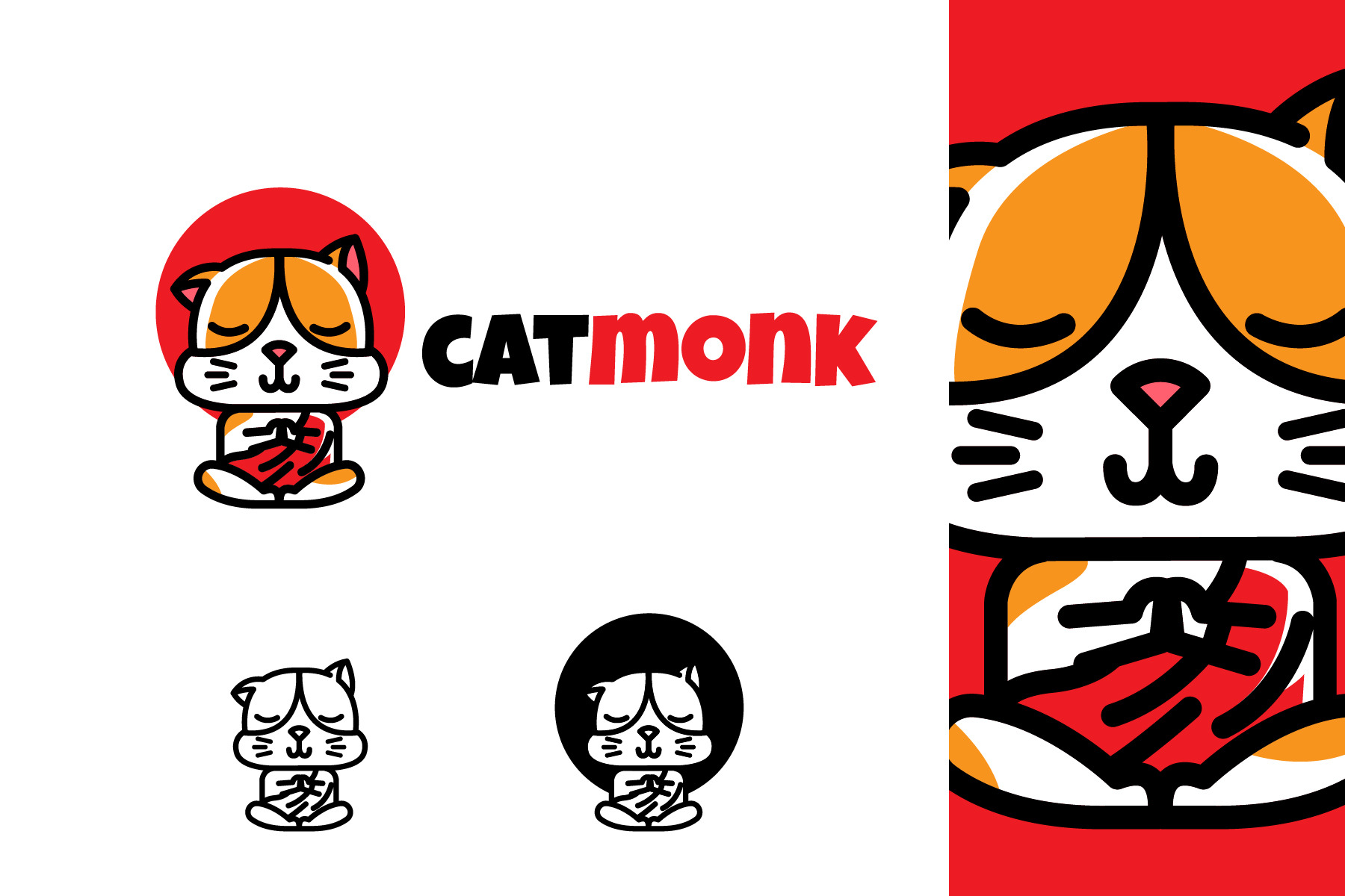Cat Monk - Mascot & Esport Logo, a Branding & Logo Template by AQR ...