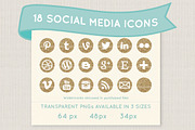Gold glitter social media icon set, an Icon by arrowisp designs
