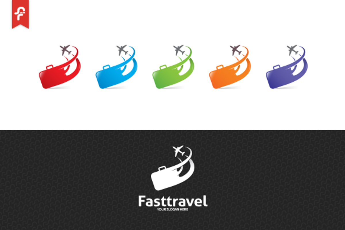 Fast Travel Logo, a Branding & Logo Template by ft.studio