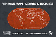 Vintage Maps, Charts & Textures, a Texture Graphic by Offset