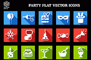 Party Flat Vector Icons, an Icon by Idette Designs™