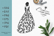Floral Bride No.1 - Wedding SVG, an Object Graphic by Tommy & Tilly Design
