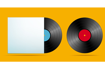 Blank 45" Vinyl Record | Graphic Objects ~ Creative Market