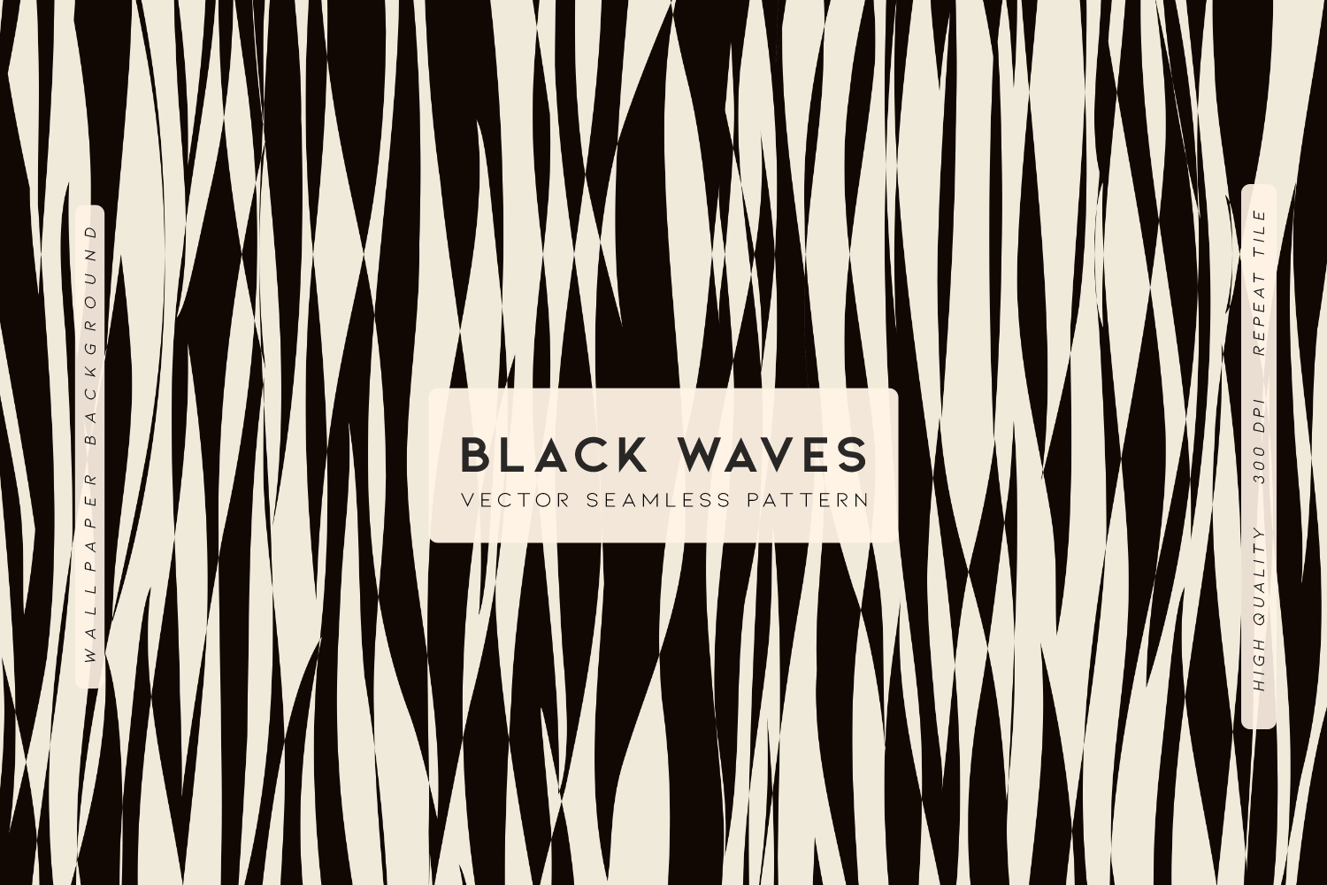 Black Waves | Vector Pattern, a Pattern Graphic by MalyskaStudio ...