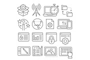 lines icons pack collection | Outline Icons ~ Creative Market