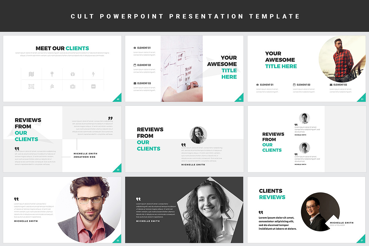 Powerpoint Template - Cult, a Presentation Template by ThemeDevisers
