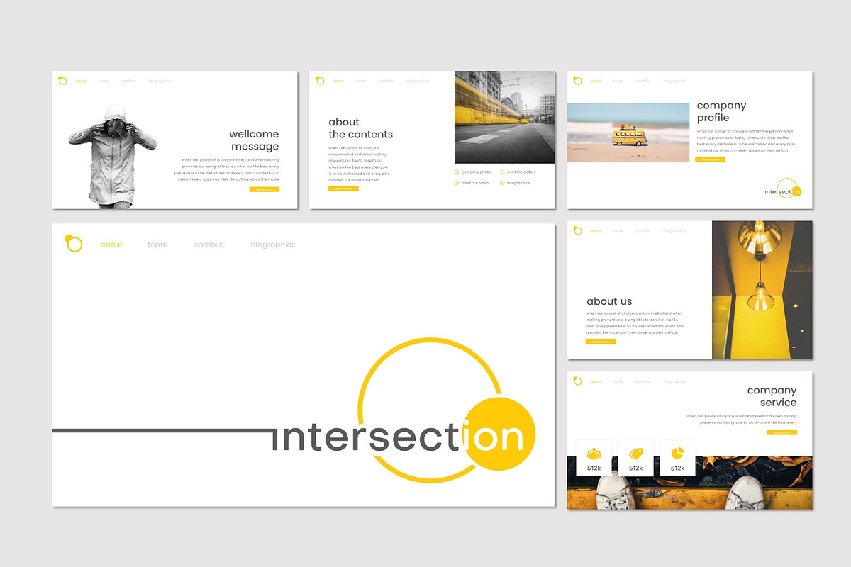 Intersection - Powerpoint Template, a Presentation Template by inspirasign