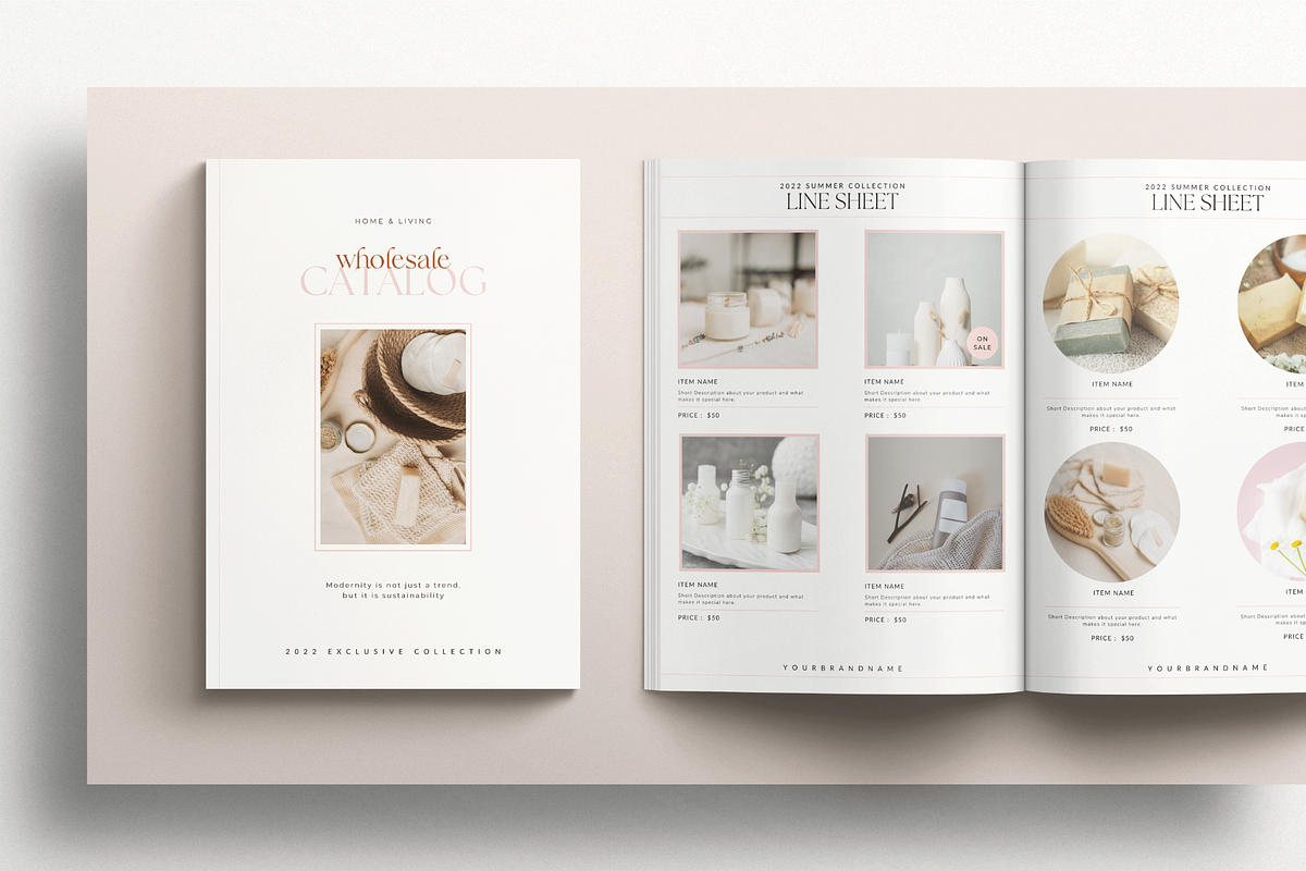 Wholesale Product Catalog Canva Template