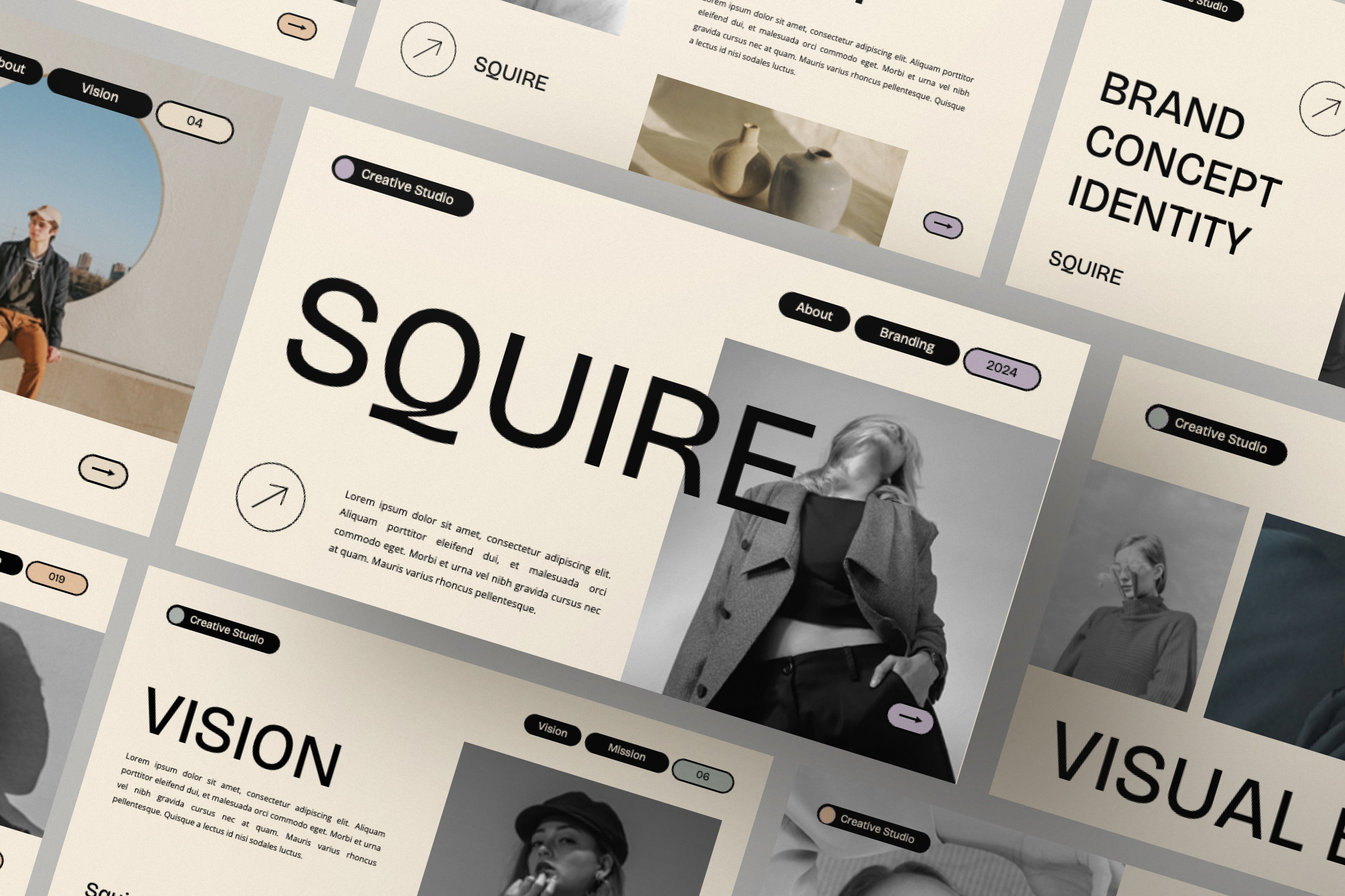 SQUIRE Minimal Presentation Template, a Presentation Template by Portocraft