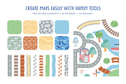 Cute Map Creator Kit, an Object Graphic by DesignerCandies